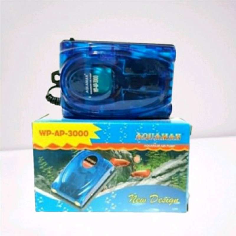 Jual Aquaman WP AP 3000 Aerator Mesin Udara Aquarium 2 Lubang Original ...