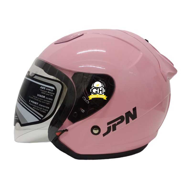 Promo HELM JPN GALAXY PASTEL PINK HELM HALF FACE SNI TERBARU Diskon 22% ...