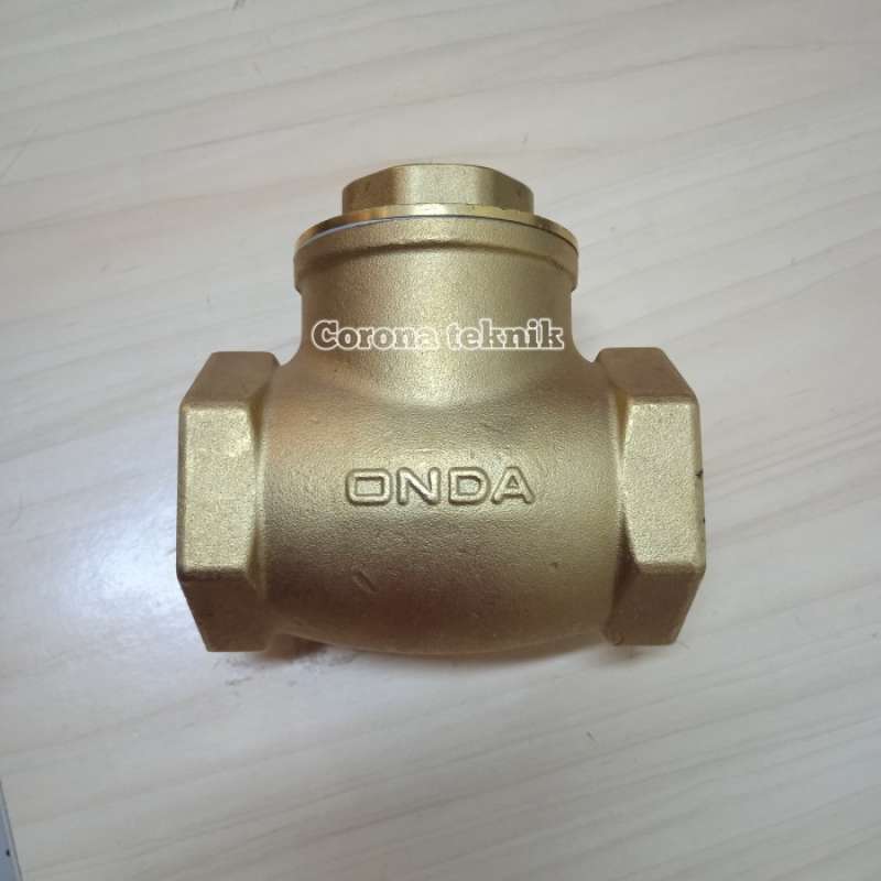 Promo swing check valve 3/4 kuningan onda Diskon 23% di Seller Tasakamu ...