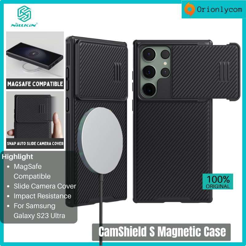 Jual Case Samsung Galaxy S23 Ultra Nillkin Camshield S MagSafe Magnetic Casing Di Seller ...