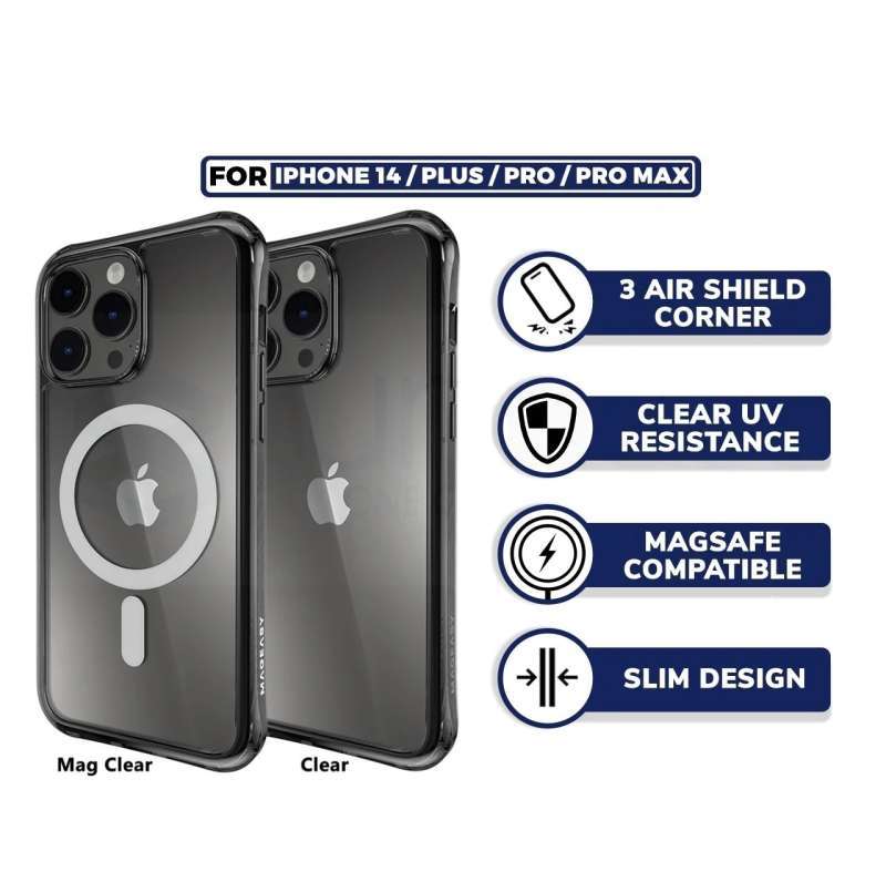 Promo Case iPhone 14 Pro Max Plus MagEasy Alos MagSafe Clear Cover ...