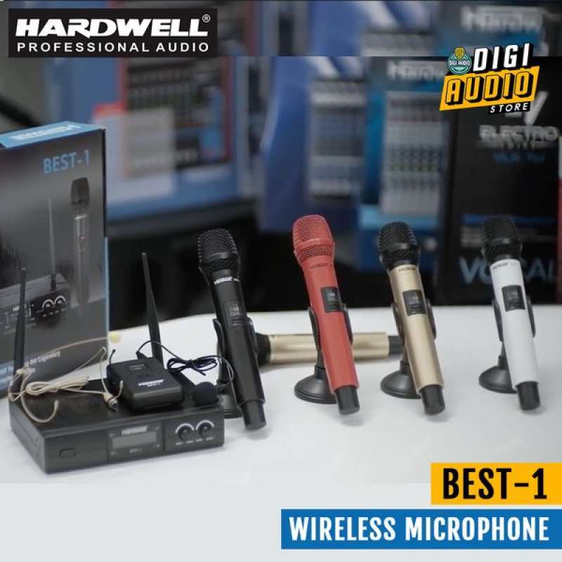 Jual Wireless Microphone Hardwell Best 1 - 2 Mic Vocal Wireless ...