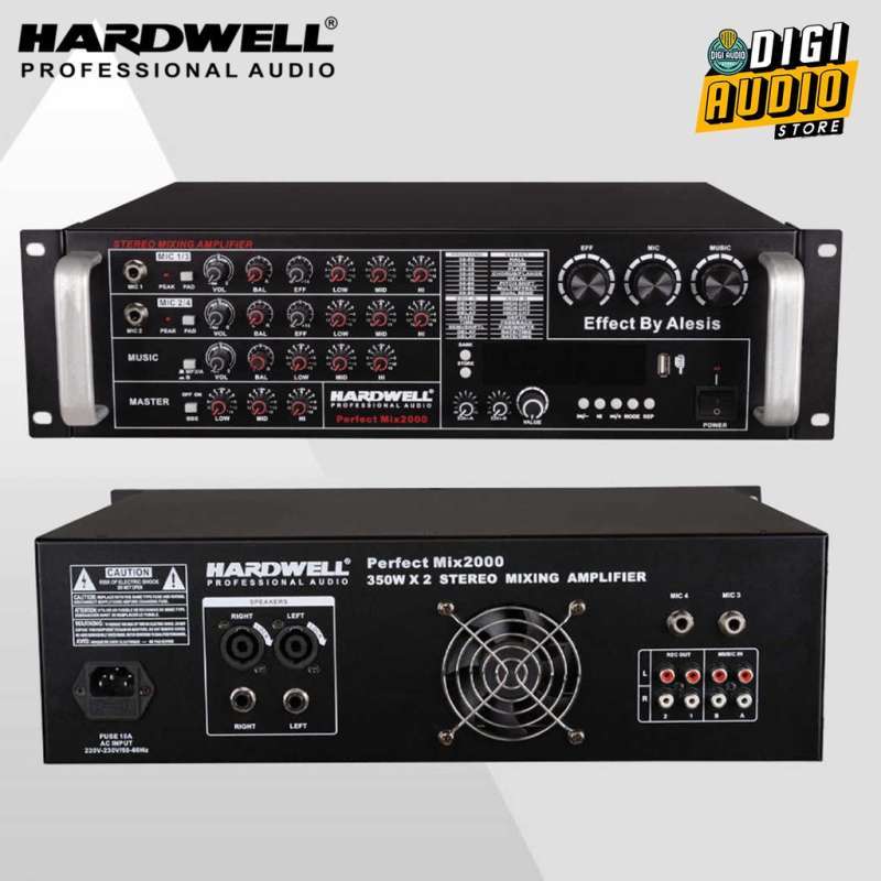 Jual Speaker Power Amplifier Karaoke + Bluetooth & USB HARDWELL PERFECT ...