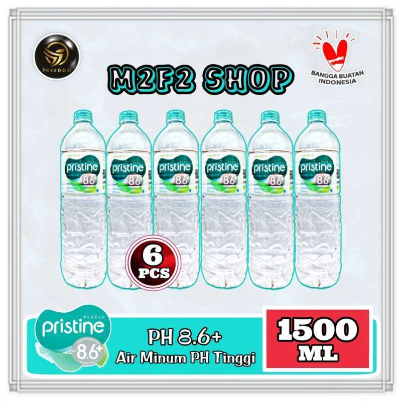 Promo Air Mineral Pristine pH8.6+ Botol Pet - 1500 ml (Kemasan 6 Pcs) Diskon 15% di Seller M2F2 ...