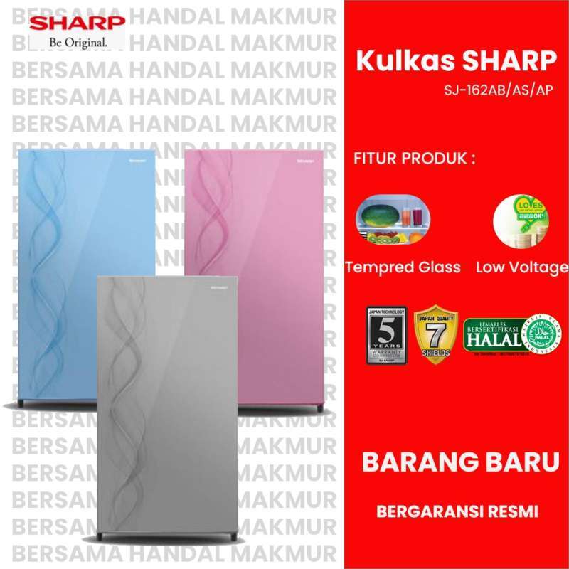 Promo SJP KULKAS SHARP SJ 162 D/LEMARI ES 1 PINTU SHARP SJ162D/KULKAS ...
