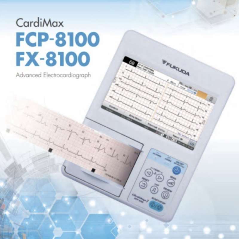 Promo ECG Fukuda Cardiamax FCP 8100/ EKG 3 Channel Fukuda FX 8100 ...
