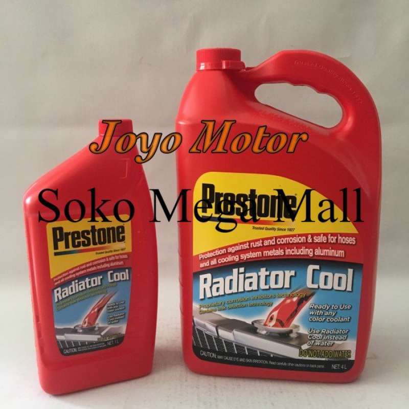 Promo New RADIATOR COOLANT PRESTONE WARNA MERAH KEMASAN 4 LITER FREE 1 ...