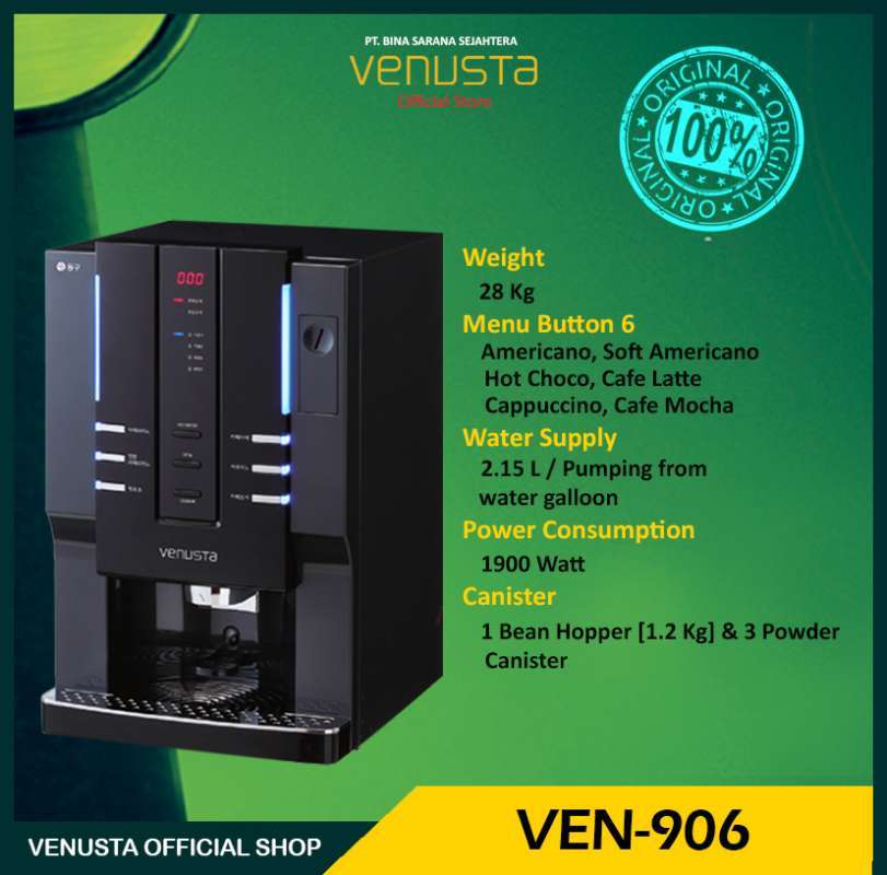 Promo Venusta Ven-906 Mesin Kopi Otomatis Diskon 1% Di Seller Kuvings ...