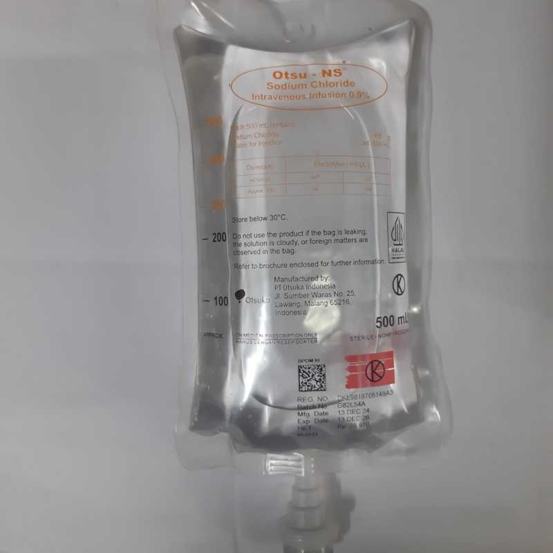 Jual Jual Nacl 0.9 % Infus 500 Ml Ogb (natrium Chloride / Sodium ...