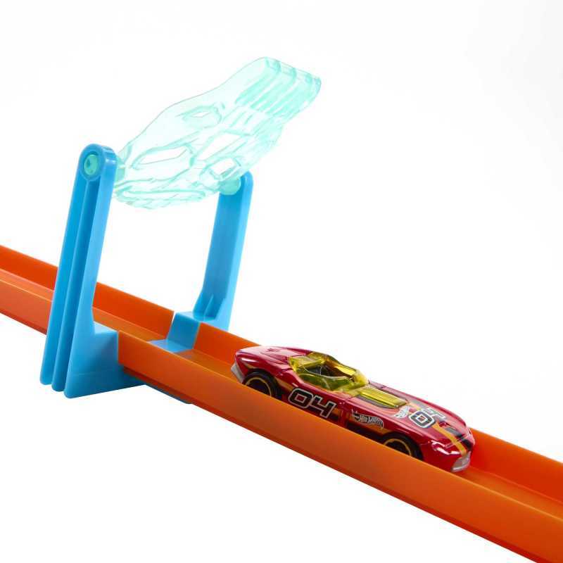 Promo Hot Wheels Track Builder Ice Crash Playset With Toy Car, 10 Ice ...