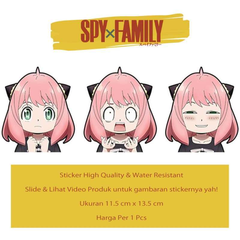 Jual Sticker Spy X Family - Anya Forger Henshin Smug Smile Faceplate Di ...