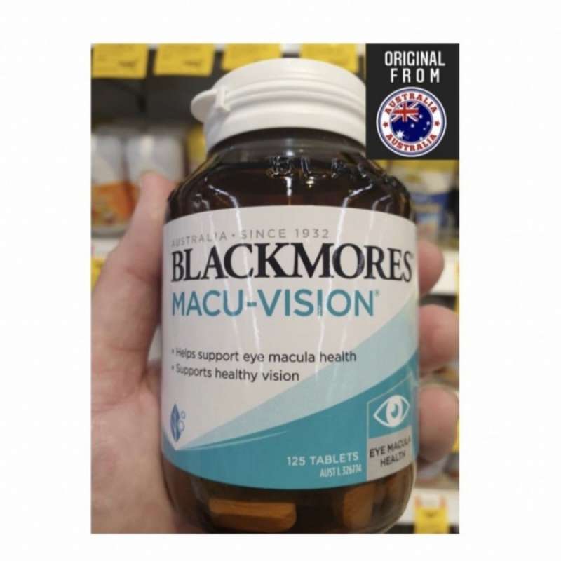 Promo blackmores macu vision gold eye macula health vitamin mata 125 ...