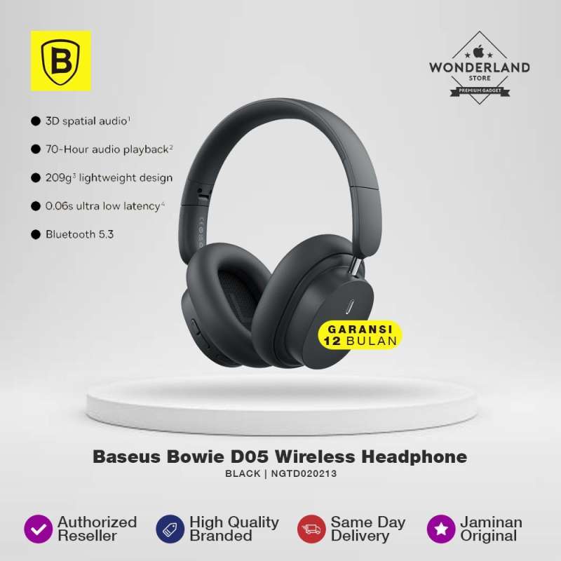Promo Baseus Bowie D05 Headphone Wireless Dual Connection Low Latency ...