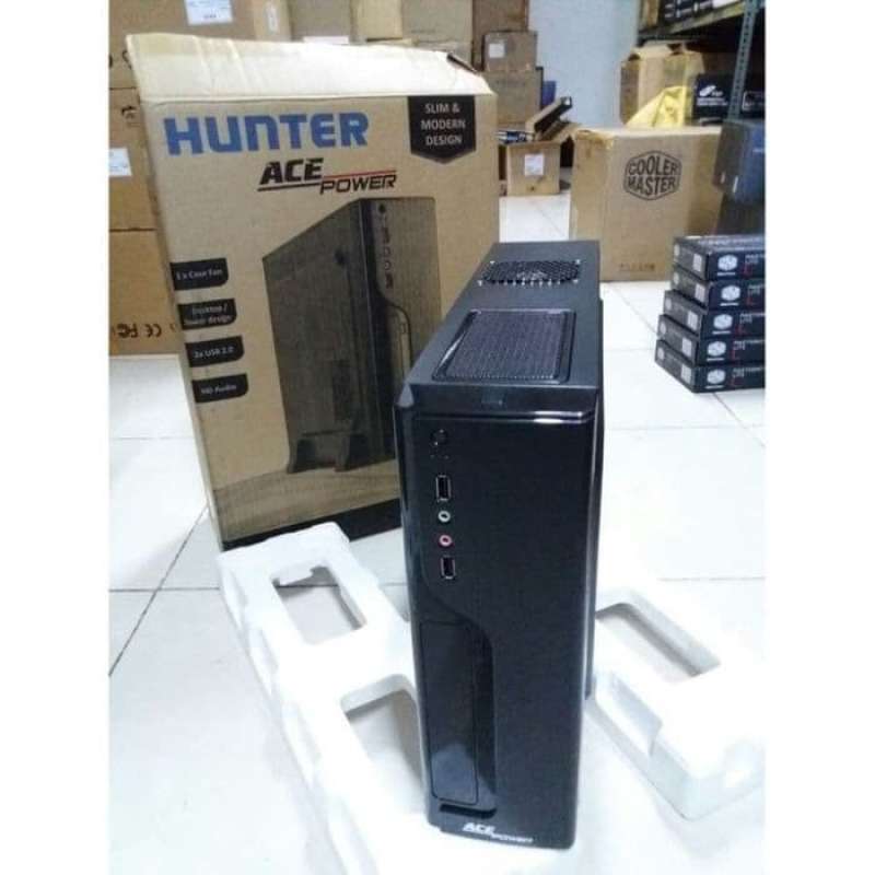Jual PC Case Slim Ace Power Include PSU SFX 400Watt - M16 Compact di ...