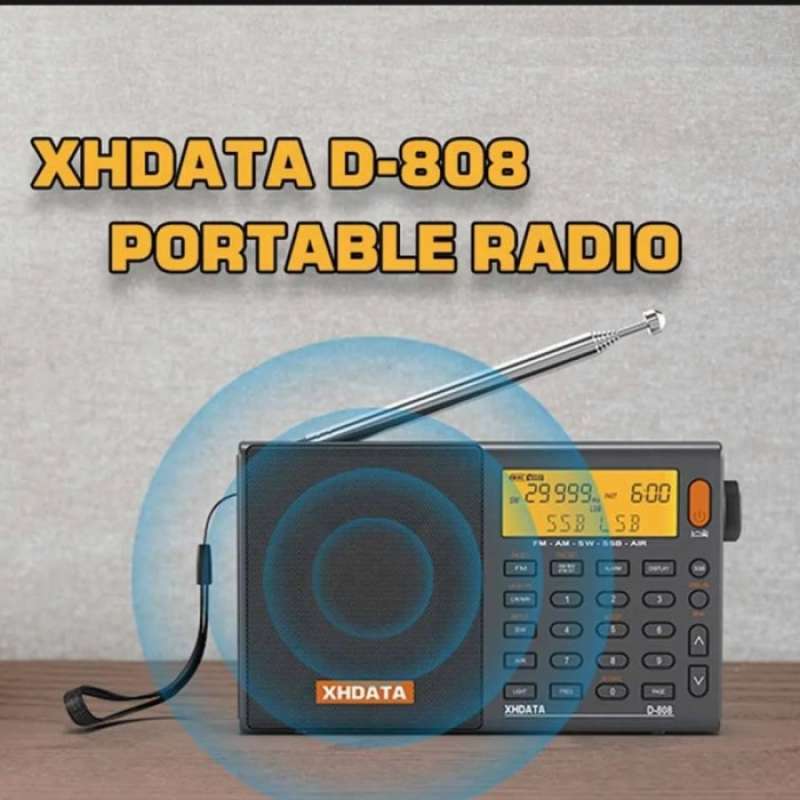 Jual Radio Digital Portable Multiband Xhdata D-808 Fm Mw Sw Lw Ssb Airb Rds Di Seller Haveart ...