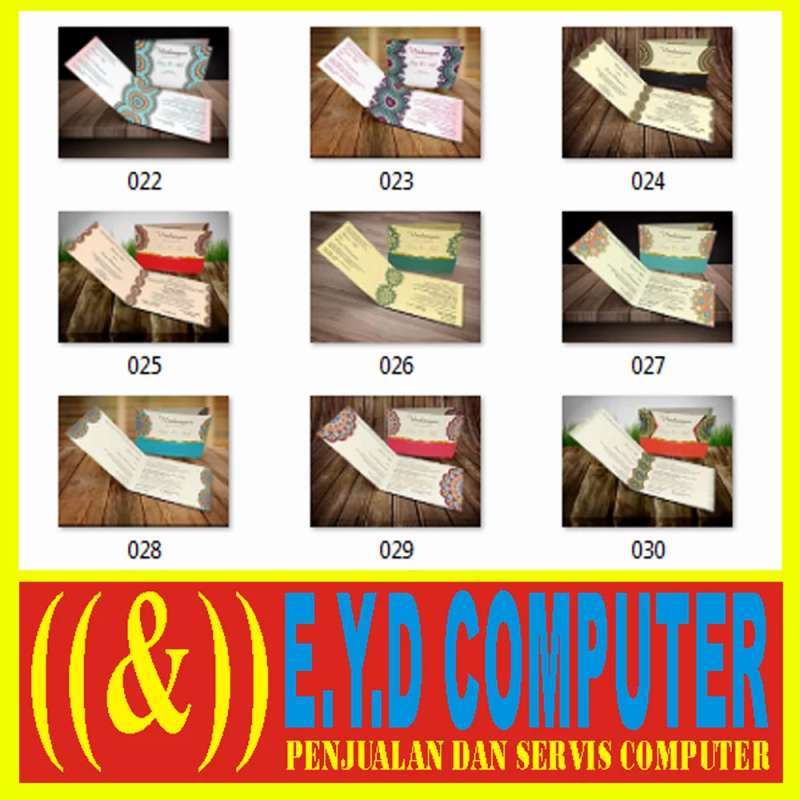 Jual Desain Undangan Romantic Wedding Card Koleksi Template Design ...