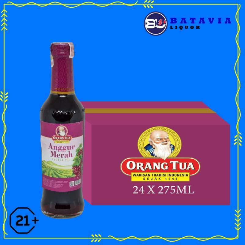 Jual Anggur Merah Orang Tua 275ml - 24 Botol di Seller Batavia Liquor - Mangga Besar, Kota ...
