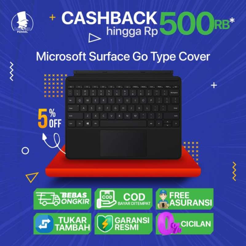 Jual Microsoft Surface Go Type Cover Keyboard Surface Go - Multicolor ...