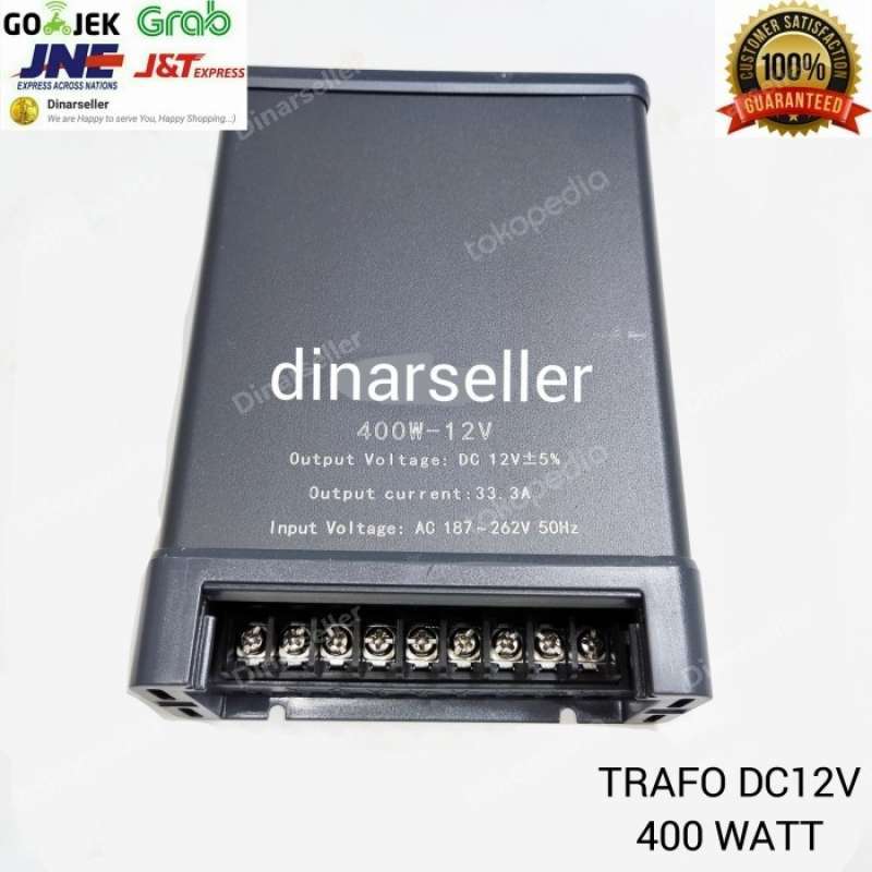 Promo TRAFO OUTDOOR 12V 33A POWER SUPPLY LED DRIVER DAYA MAX 400 WATT ...