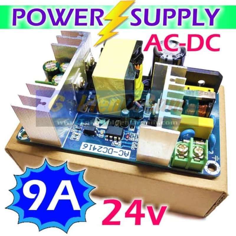 Promo Power Supply 24V 9A Module Ac To Dc Adaptor Psu 24 Volt Smps Industri - Multicolor Diskon ...