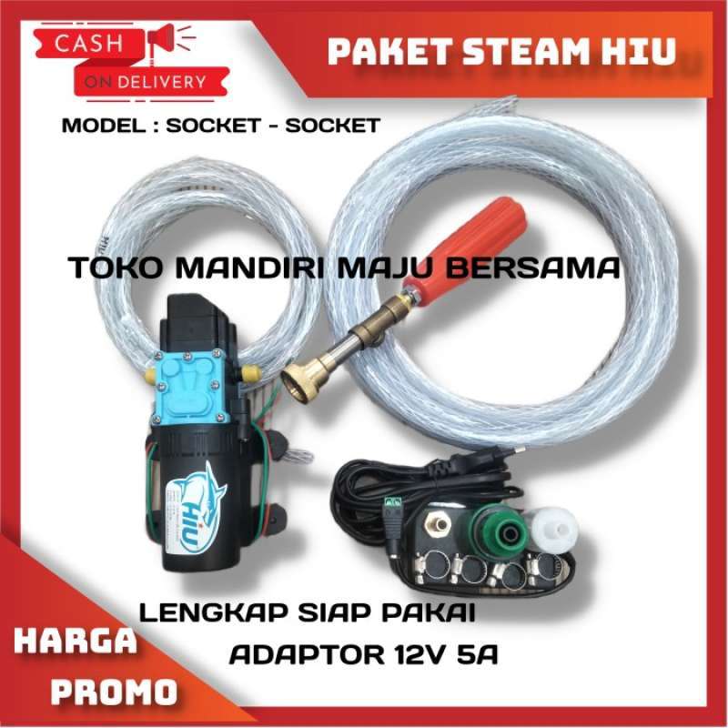Promo Pompa Dc 12V Hiu 100 Psi 5 Lpm / Steam Motor / Mobil / Ac / Siap ...