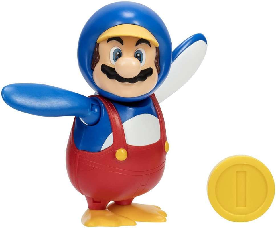 Promo Jakks Super Mario Action Figure Penguin Mario with coin Diskon 20 ...