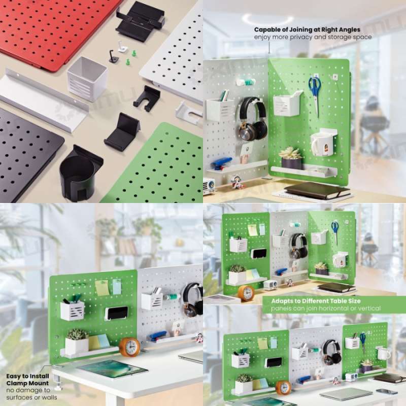 Jual Rak Papan Pemisah Meja Pegboard Diy Oximus Gp Series Custom Part ...