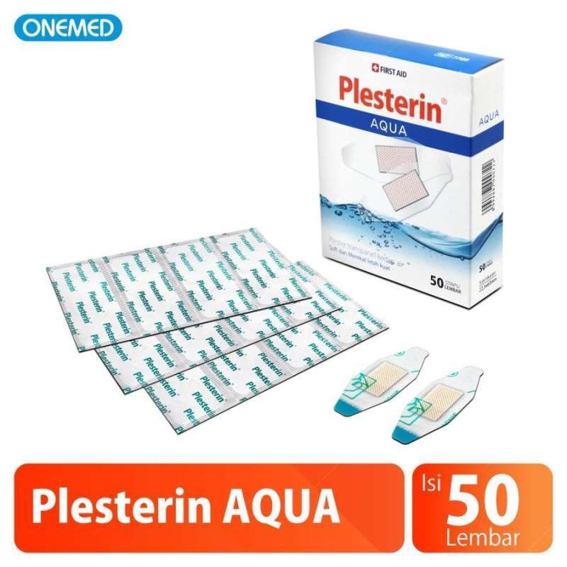 Jual ONEMED - Plester Luka PLESTERIN AQUA Transparan Anti / Kedap Air ...