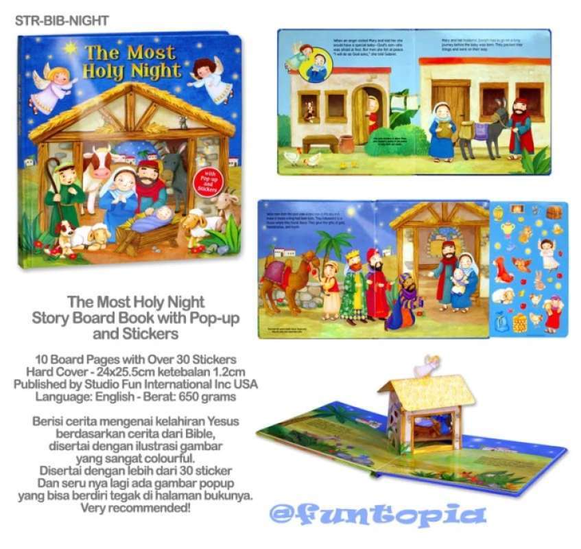 Promo The Most Holy Night Story Board Book Buku Cerita Agama Buku ...