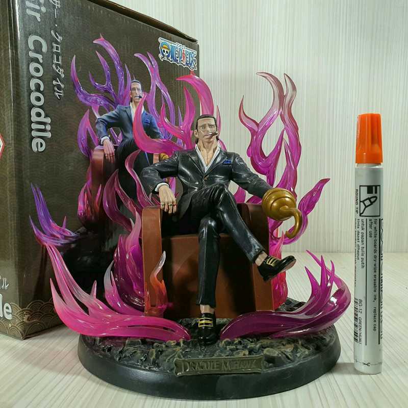 Jual Mainan Action Figure Statue Crocodile Black Duduk One Piece Going