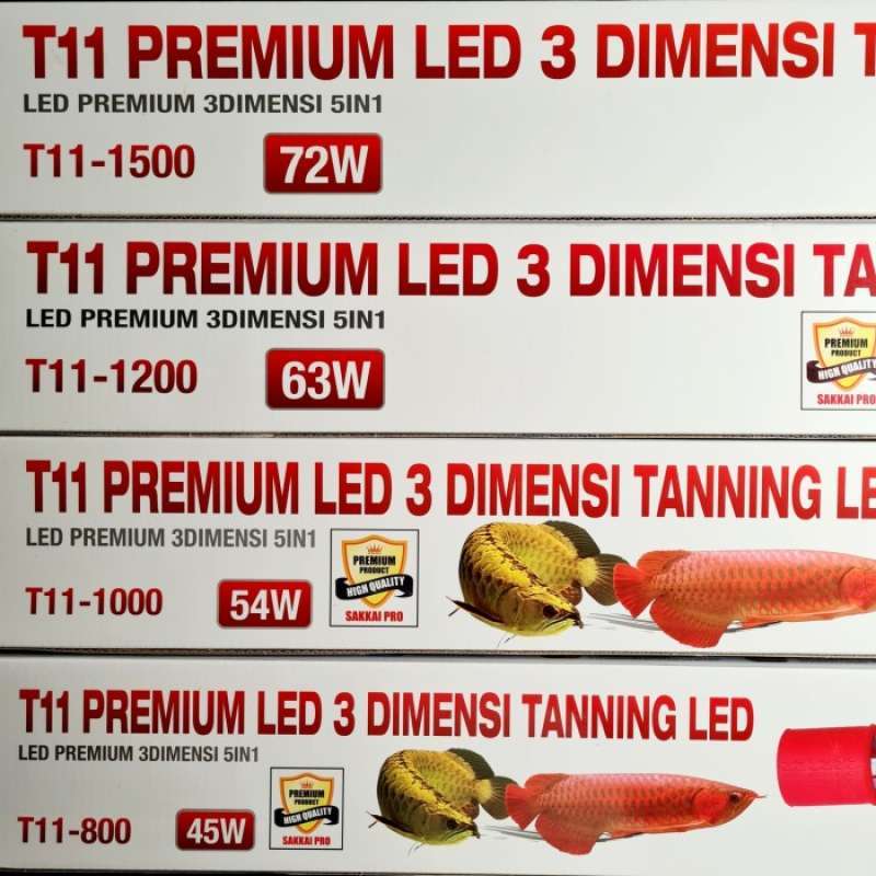 Promo LAMPU AQUARIUM SOFT TANNING LED 3 DIMENSI T11 SAKKAI PRO BISA 5 WARNA Diskon 23% di Seller ...