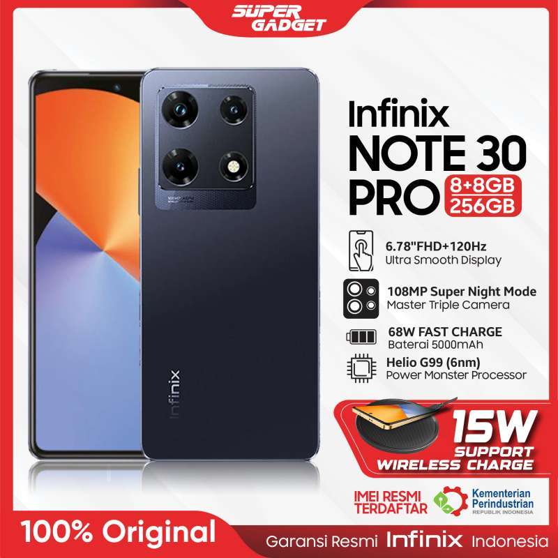 Jual Infinix Note 30 Pro 8/256 GB RAM 8 ROM 256 8GB 256GB Android di Seller Super Gadget ...