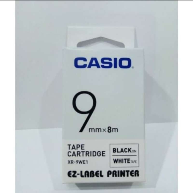 Promo Casio ez-label printer tape cartridge 9mm tipe xr-9we1 wanna ...