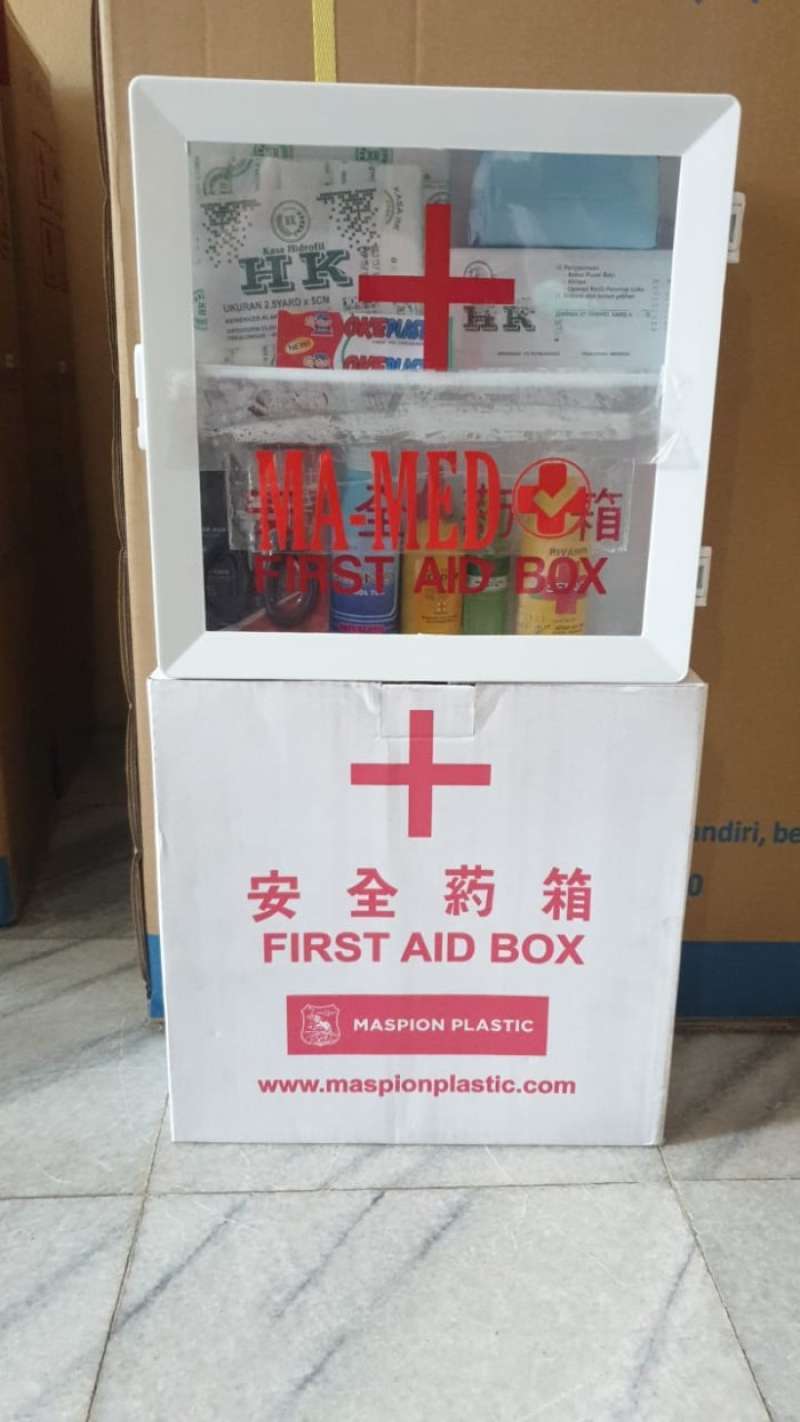 Promo Kotak P3K Plus Isi - Peralatan P3K Diskon 23% di Seller Fortune ...