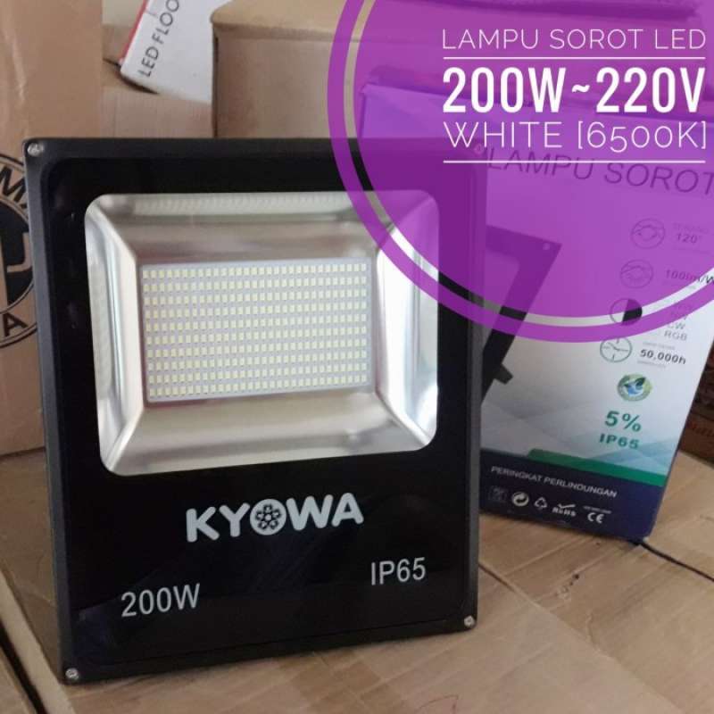 Promo Kyowa Lampu Sorot 200W - White 6500K Diskon 23% di Seller 17 Store - Petojo Utara, Kota ...