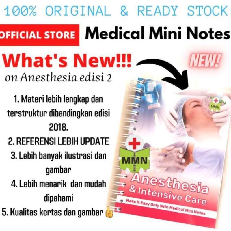 Promo New 2023 Medical Mini Notes Anesthesia & Intensive Care Edisi 2 ...