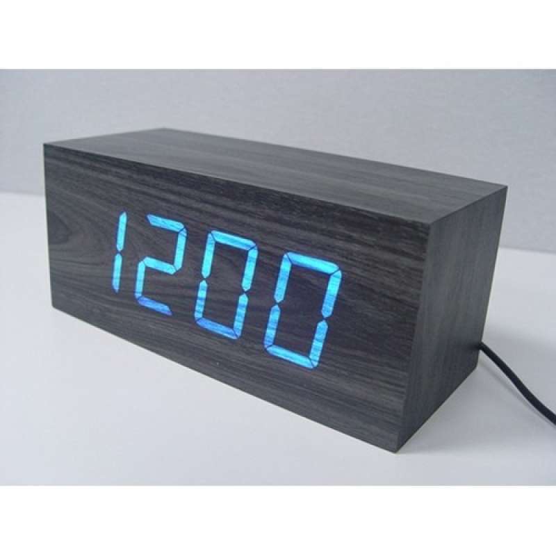 Promo Wooden Led Clock Kini Hadir Dengan Ukuran Besar, Lebih Mudah ...