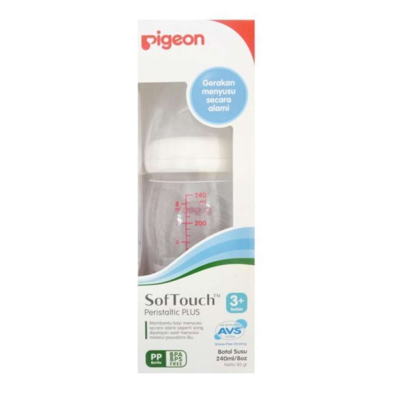 Jual Pigeon Softouch Wide Neck With Peristaltic Plus 240ml Di Seller Nawangshop - Harapan Jaya ...