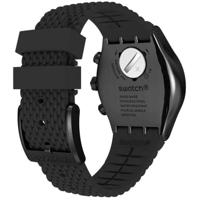 Jual Swatch Yvb406 Original Swatch Darkbark Jam Tangan Pria Chronograph ...