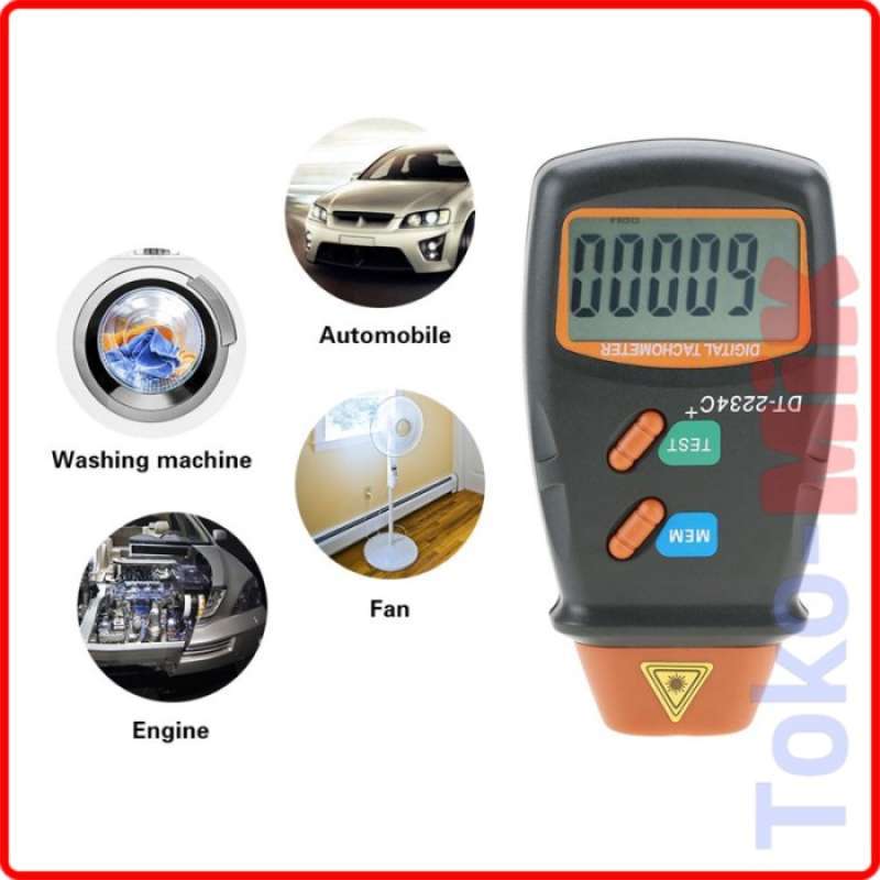 Promo Dt-2234c+ Alat Ukur Rpm Kecepatan Motor Mesin Digital Tachometer ...