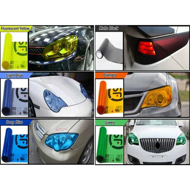 Jual Stiker Sticker Hybrid Headlamp Stoplamp Batok Lampu Mobil Motor ...
