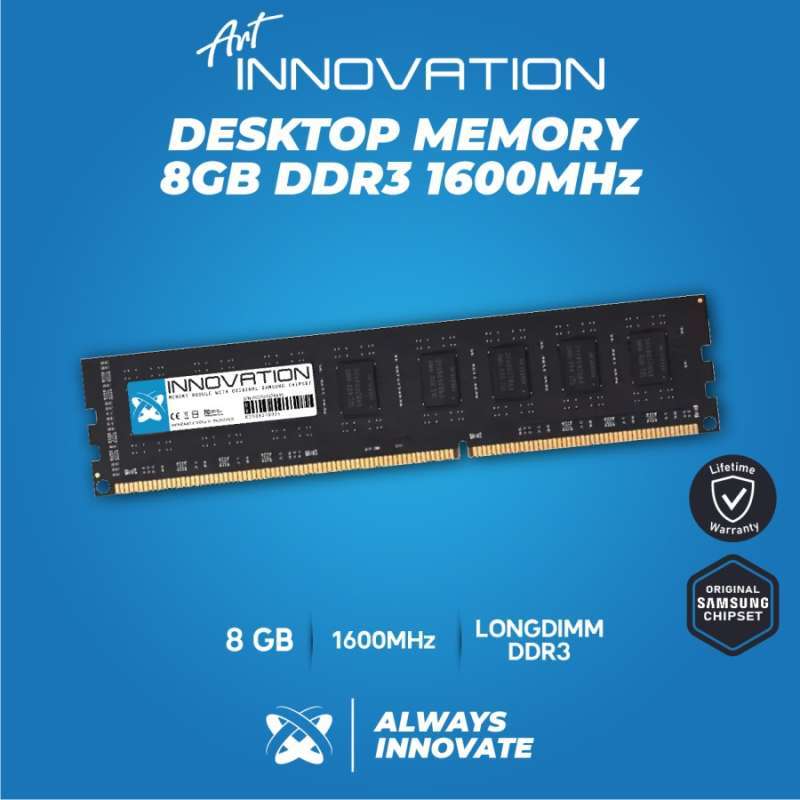 Jual RAM INNOVATION 8GB DDR3 1600Mhz - RAM Komputer 8GB DDR3 PC12800 di ...
