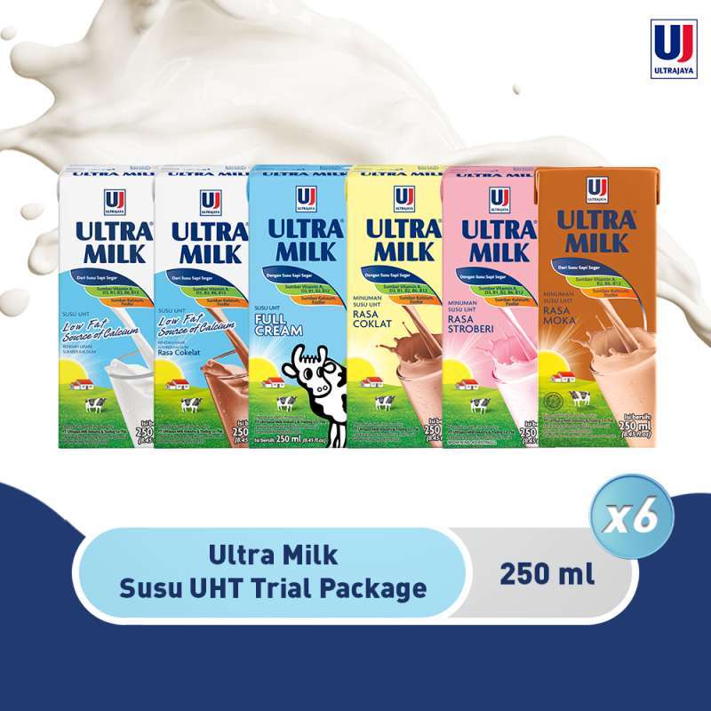 Jual Ultra Milk Susu Uht 250ml Trial Package [paket Isi 6pcs] Di Seller Ultrajaya Official Store ...