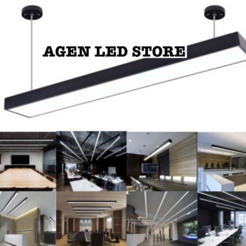 Promo Lampu Balok Led 24W Kantor Office Plafon Gantung Tl Led Diskon 23 ...