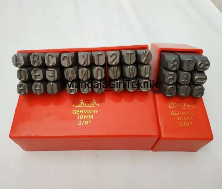 Jual Alat ketok angka dan ketok huruf ukuran 10mm Full Set di Seller ...