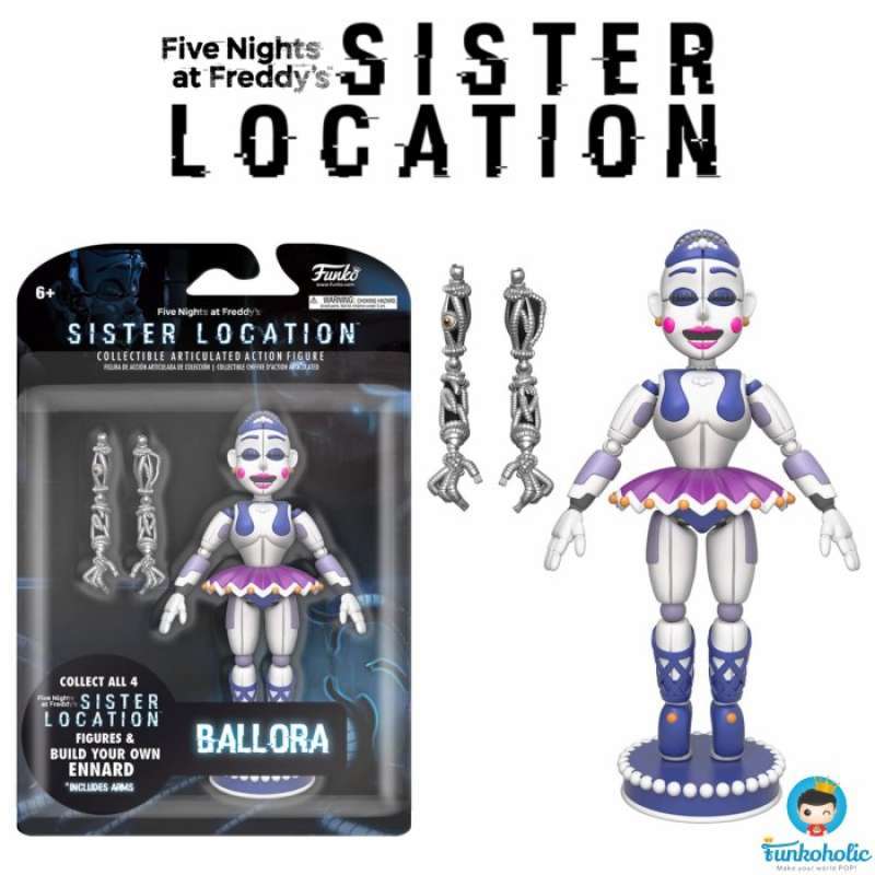 Promo Funko Articulated Action Figures Fnaf Sister Location - Ballora ...