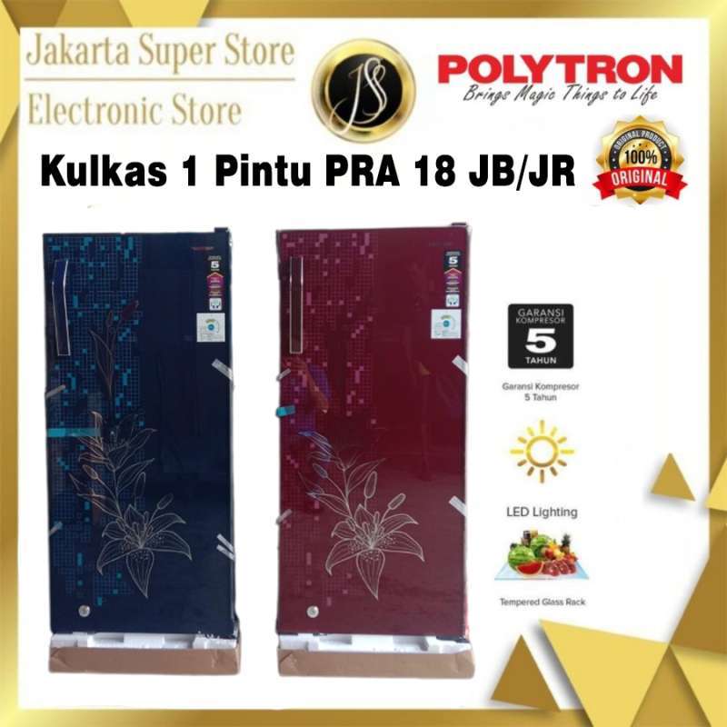 Jual Kulkas 1 Pintu Polytron Pra 18 Jb / 18 Jr Di Seller Jakarta Super Store - Pademangan Timur ...
