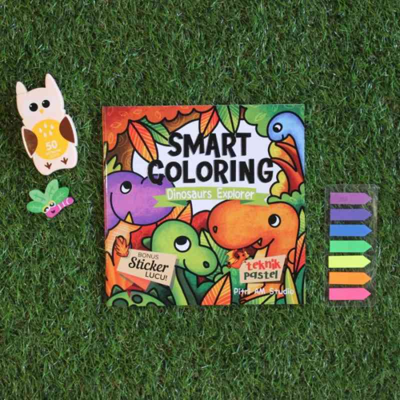 Jual Sale Buku Mewarnai - Buku Anak - Smart Coloring Dinosaurus ...