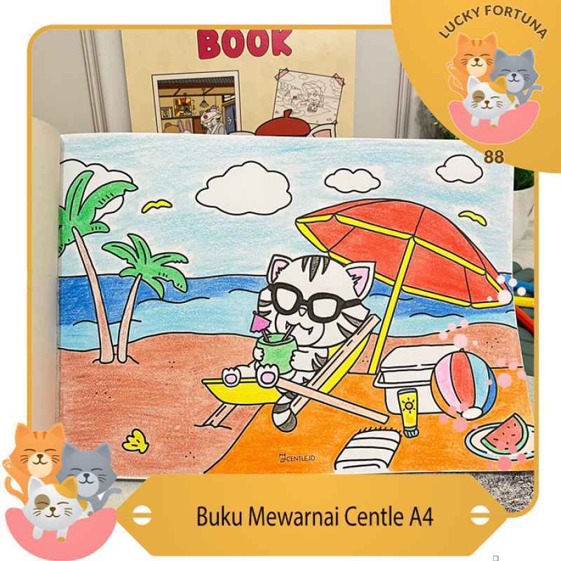 Promo Buku mewarnai anak A4 Coloring Book A4 Buku Kreatif A4 Coloring ...