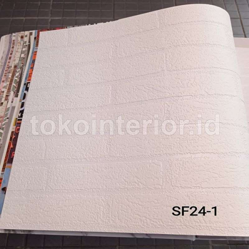 Jual Wallpaper Dinding Batu Bata Putih Merah Abu 3D Visual di Seller ...